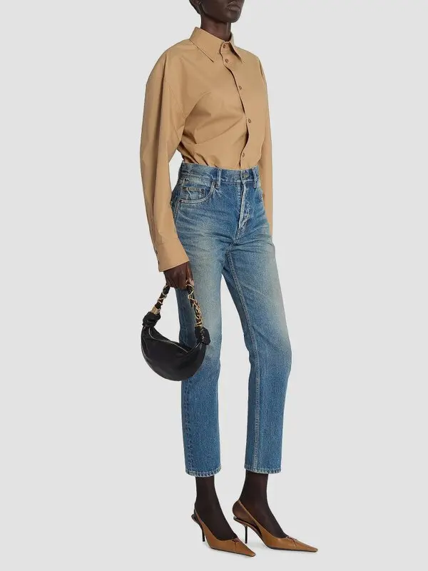 Saint Laurent Amalia Mini Top Handle Bag In Lambskin - Black