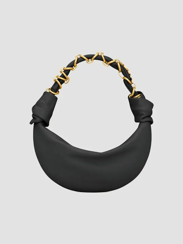 Saint Laurent Amalia Mini Top Handle Bag In Lambskin - Black