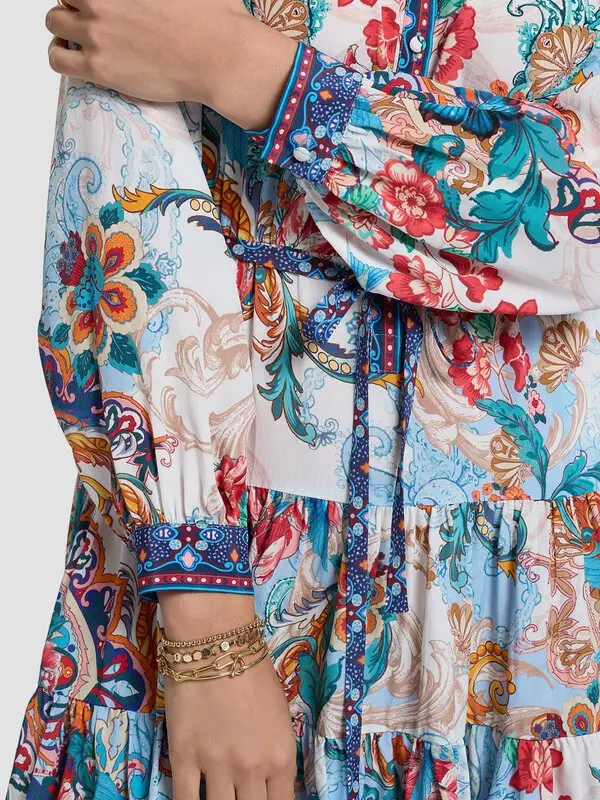 Robert Graham Sydney Floral Silk-blend Tie-waist Minidress
