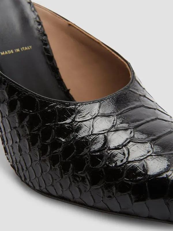 TOM FORD 85mm Python-embossed Leather Mules