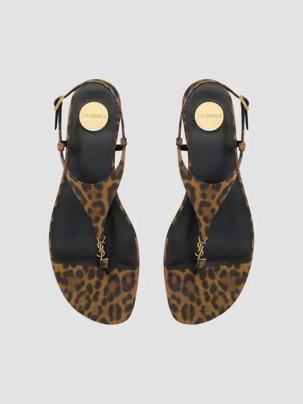 Saint Laurent Cassandra Sandals In Grosgrain