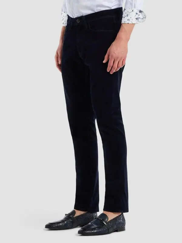 Robert Graham Celestial Velvet 5-pocket Pants - Navy