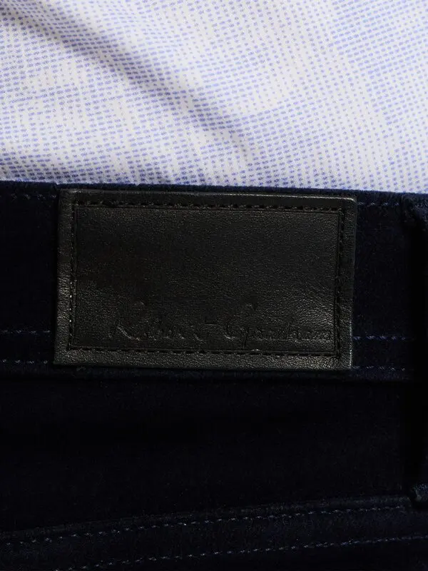 Robert Graham Celestial Velvet 5-pocket Pants - Navy