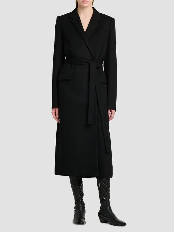 TOM FORD Virgin Wool Wrap Coat