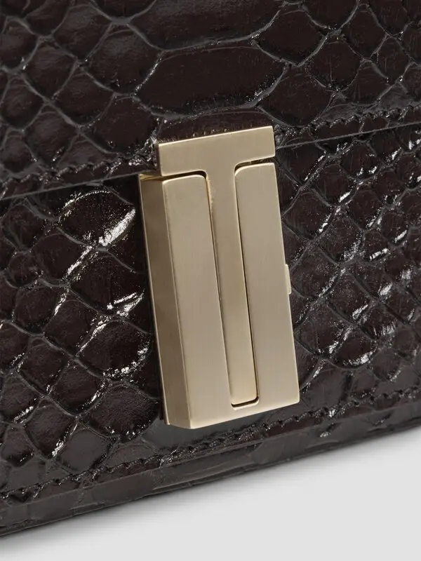 TOM FORD Mia Python-embossed Leather Chain Shoulder Bag