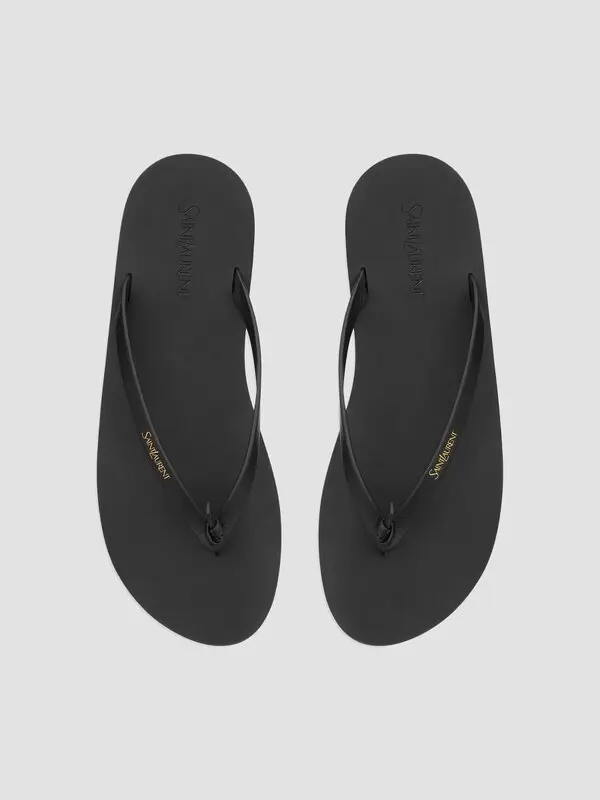 Saint Laurent Pool Flip-flops In Smooth Leather