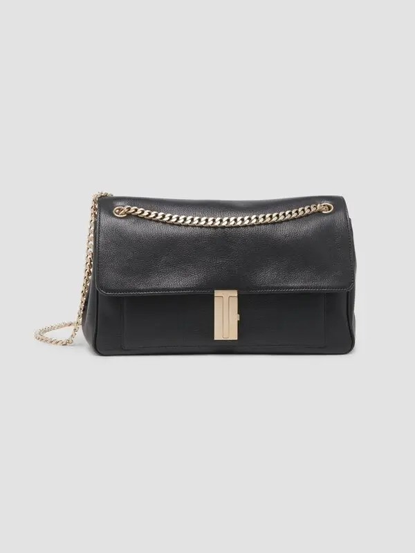 TOM FORD Mia Leather Shoulder Bag - Black