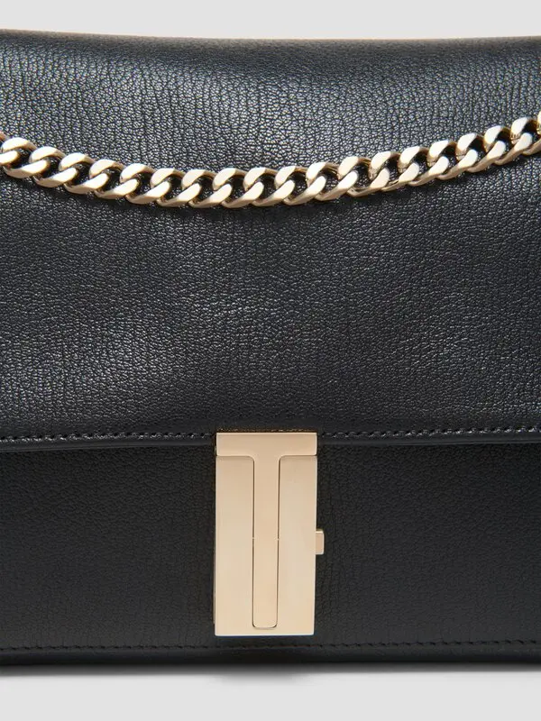 TOM FORD Mia Leather Shoulder Bag - Black