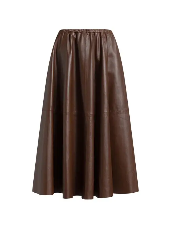 Alberta Ferretti Leather Skirt
