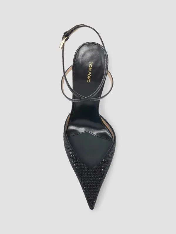 TOM FORD Selen 105mm Embellished Leather Pumps - Black