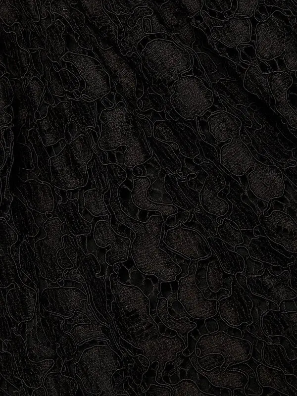 Michael Kors Floral Lace Cotton-blend A-line Midi-dress