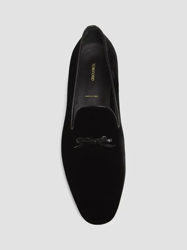 TOM FORD Scott Velvet Slippers