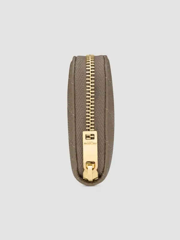 Saint Laurent Cassandre Change Purse In Grain De Poudre Leather