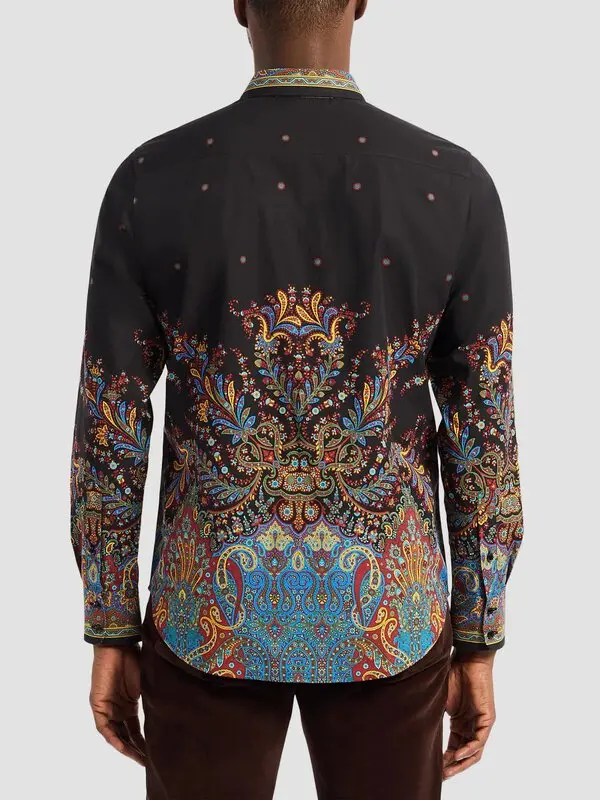 Robert Graham Taj Mahal Paisley Embroidered Cotton Shirt