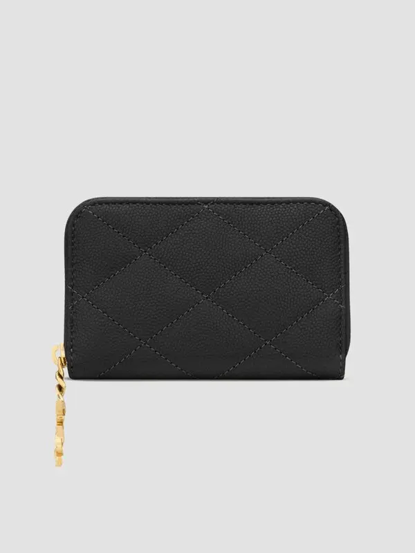 Saint Laurent Cassandre Bijou Change Purse - Black