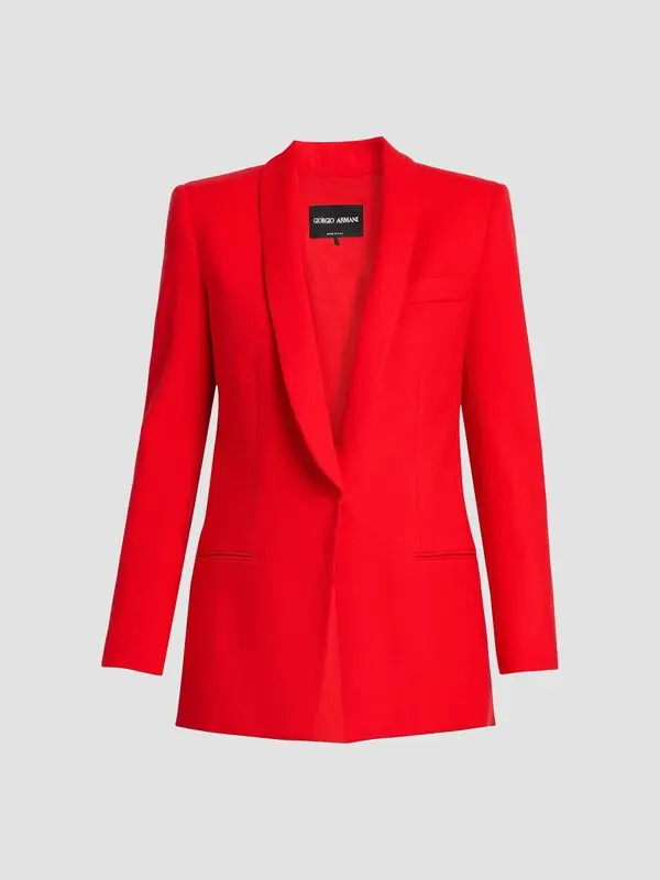 Giorgio Armani Shawl Lapel Virgin Wool Blazer