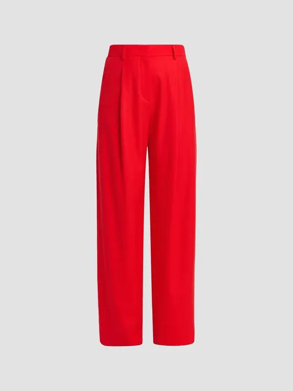 Giorgio Armani Virgin Wool Wide-leg Trousers