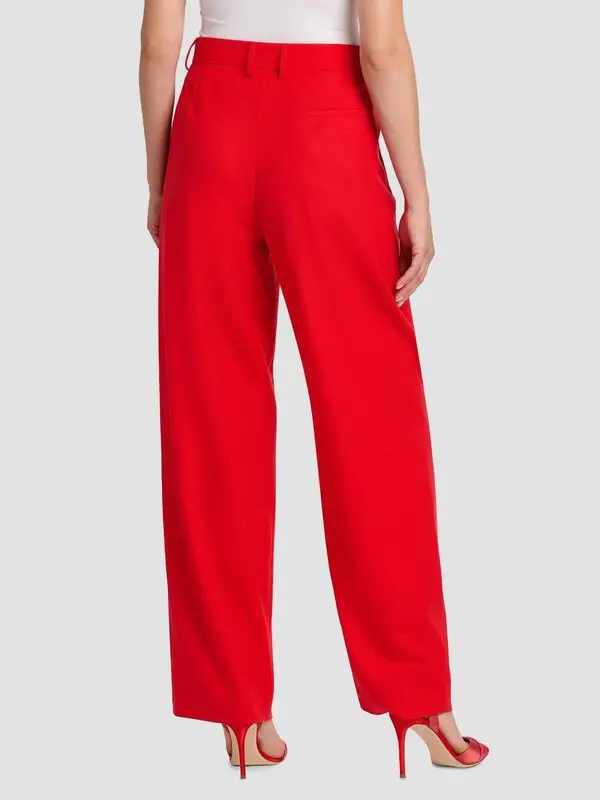 Giorgio Armani Virgin Wool Wide-leg Trousers