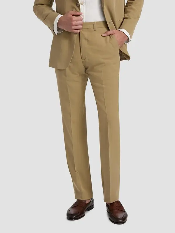 Emporio Armani Slim-straight Trousers - Tan