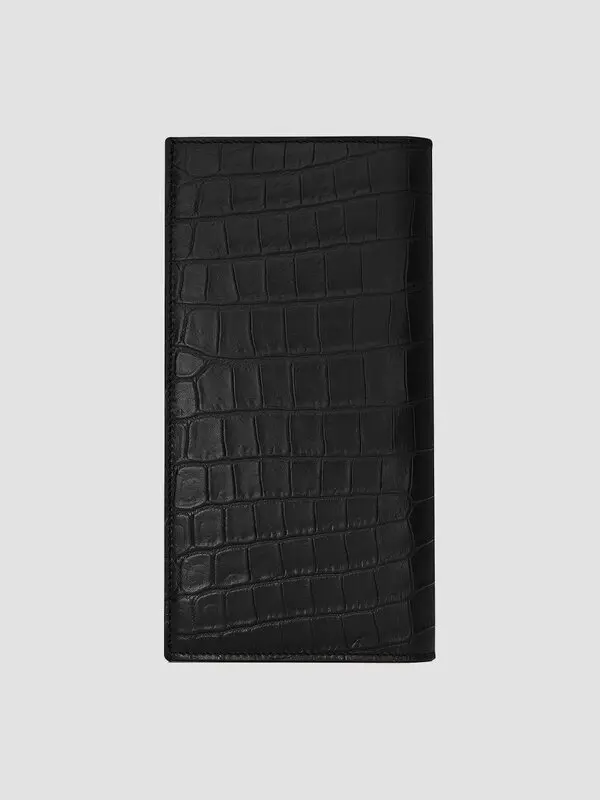 Saint Laurent Tiny Cassandre Wallet In Embossed Matte Leather