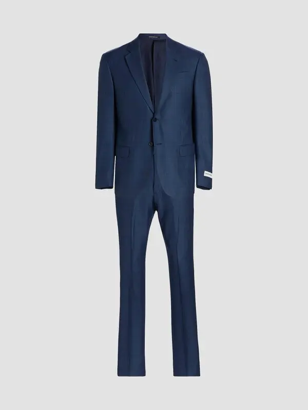 Emporio Armani Check Wool-silk Suit