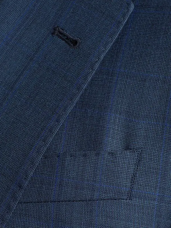 Emporio Armani Check Wool-silk Suit