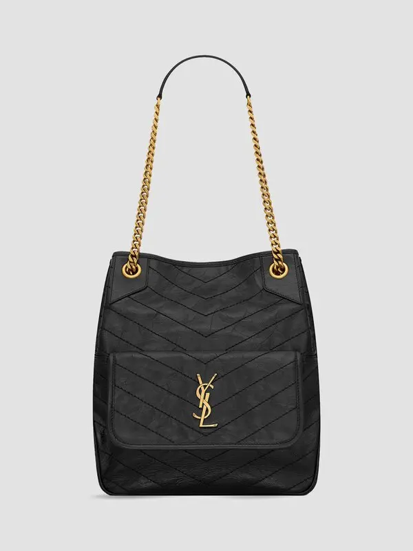 Saint Laurent Niki Small Shopping In Vintage Leather