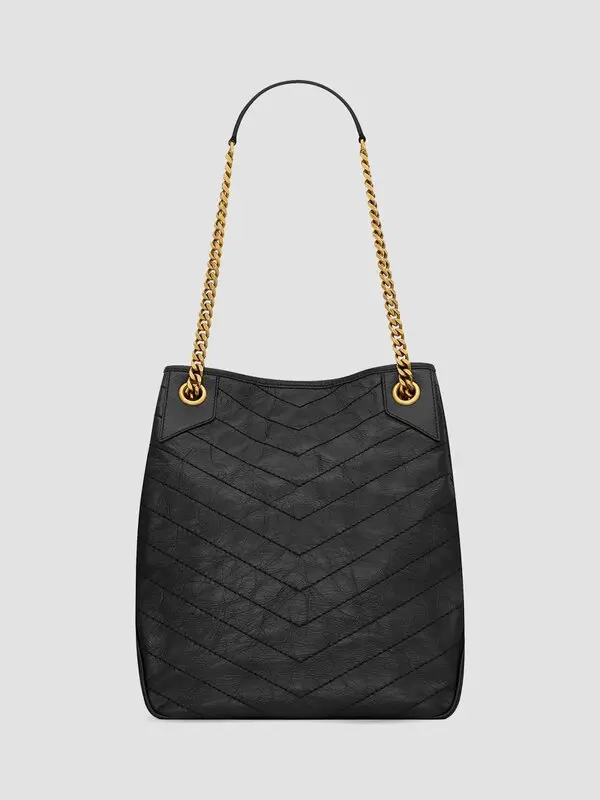 Saint Laurent Niki Small Shopping In Vintage Leather
