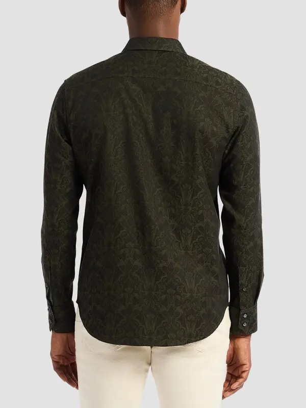 Robert Graham Highland Stretch Cotton Long-sleeve Shirt