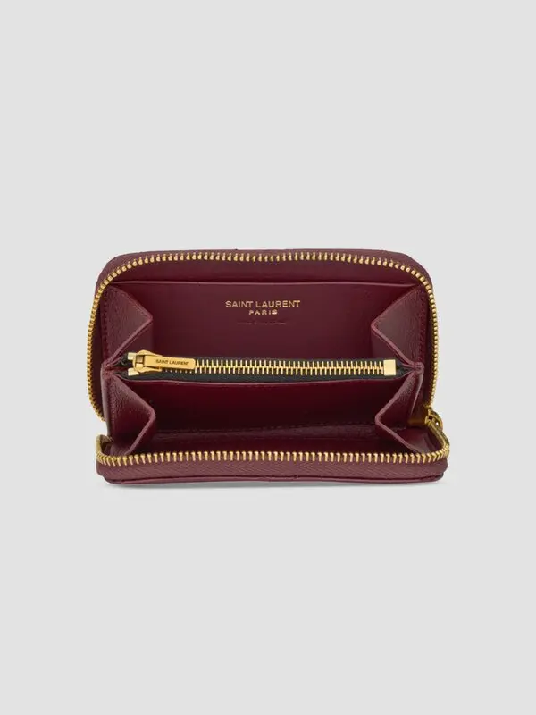 Saint Laurent Cassandre Bijou Change Purse In Patent Leather