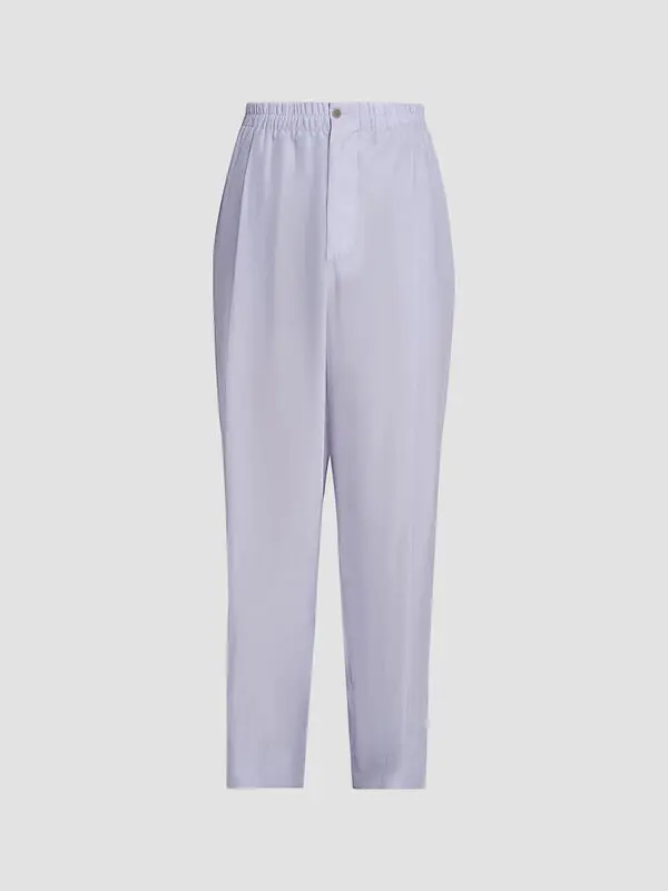 Giorgio Armani Cotton Poplin Trousers - Solid Light