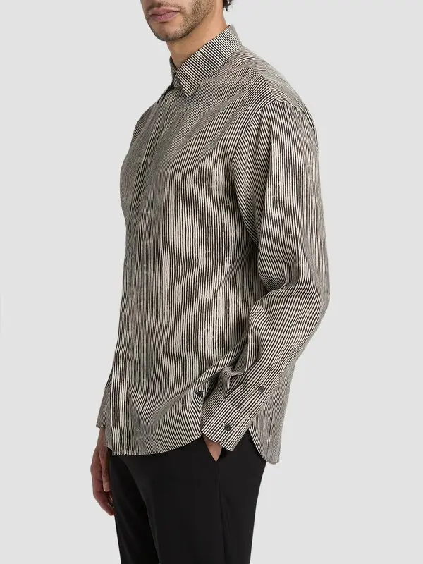 Emporio Armani Irregular Stripe Sport Shirt