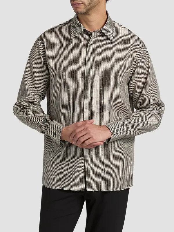 Emporio Armani Irregular Stripe Sport Shirt