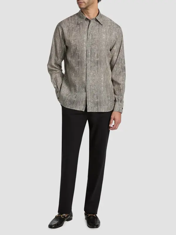 Emporio Armani Irregular Stripe Sport Shirt