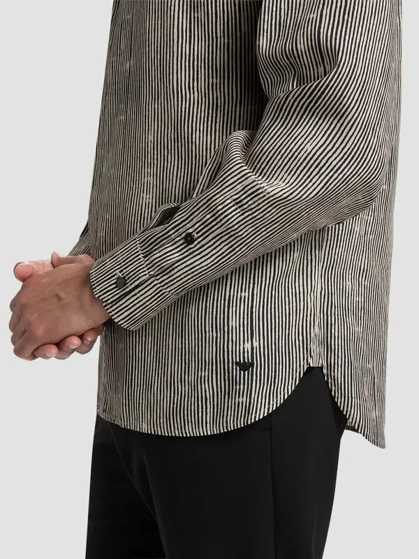 Emporio Armani Irregular Stripe Sport Shirt
