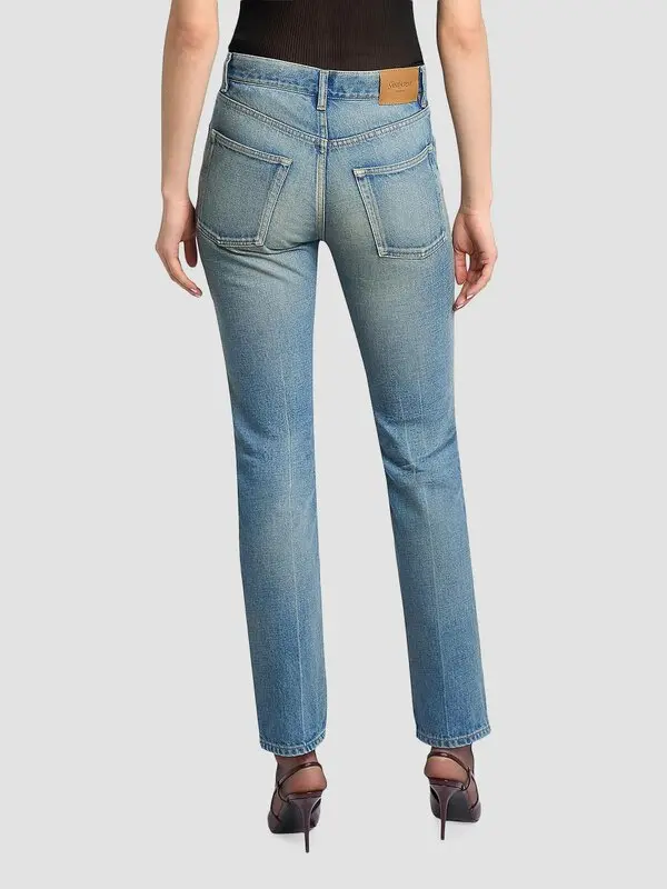 Saint Laurent 90's Mid-rise Straight Jeans