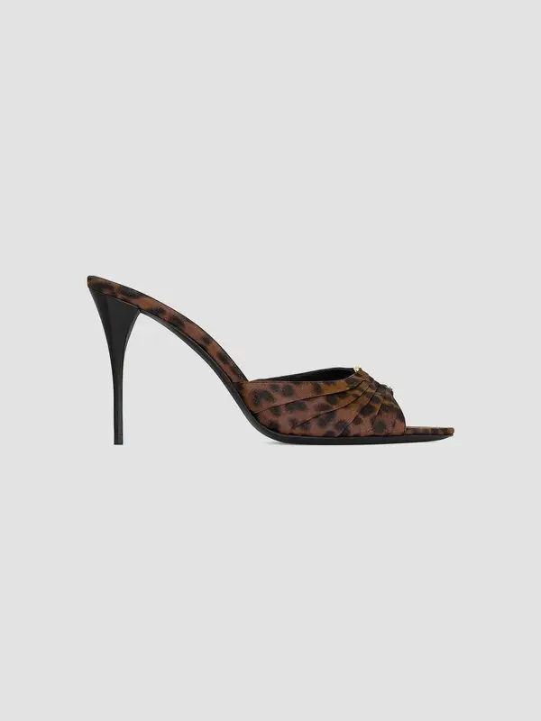 Saint Laurent Mules In Grosgrain