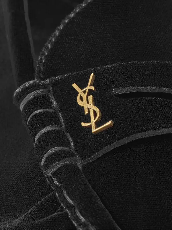 Saint Laurent Le Loafers Supple In Velvet