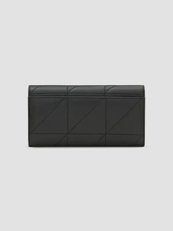 Saint Laurent Jamie Large Flap Wallet - Black