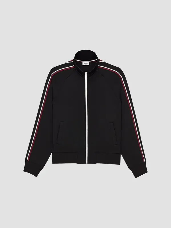 Saint Laurent Cassandre Track Jacket In Jersey