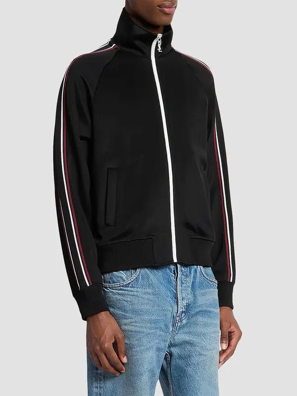 Saint Laurent Cassandre Track Jacket In Jersey
