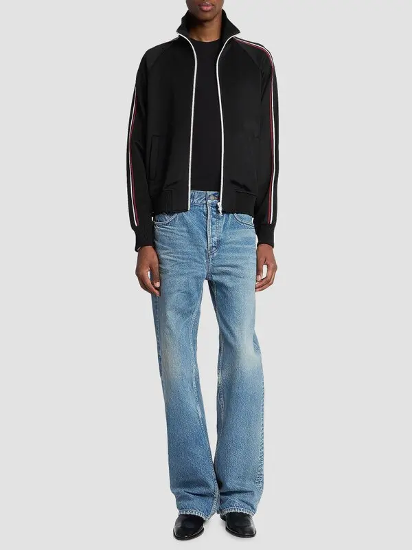 Saint Laurent Cassandre Track Jacket In Jersey