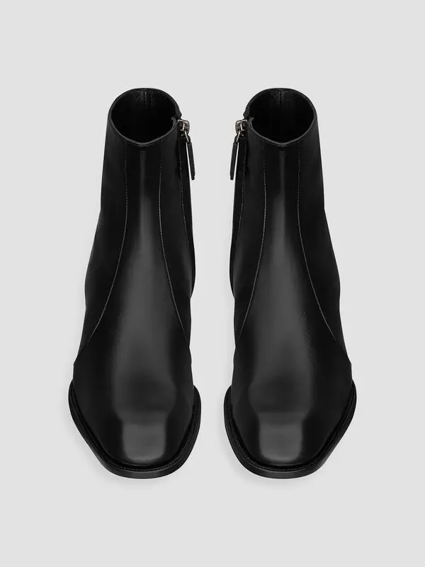 Saint Laurent Aurelien Boots In Smooth Leather