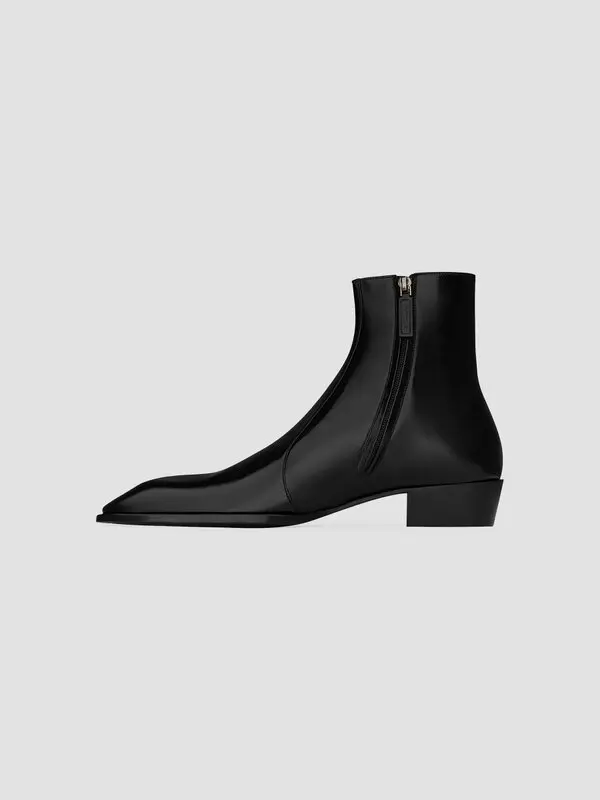 Saint Laurent Aurelien Boots In Smooth Leather