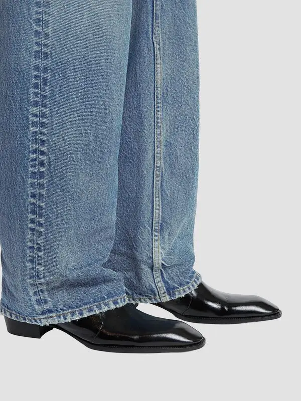 Saint Laurent Aurelien Boots In Smooth Leather