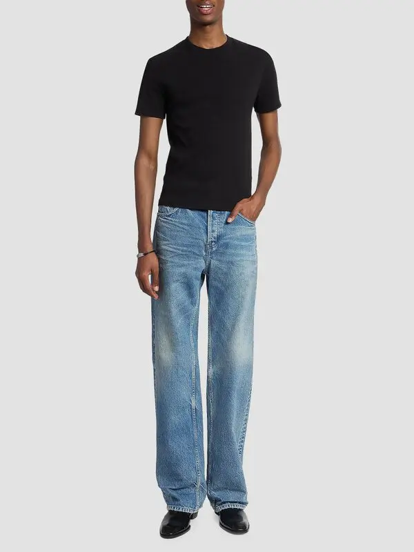 Saint Laurent Aurelien Boots In Smooth Leather