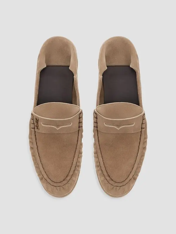 Saint Laurent Le Loafers Foldable In Suede