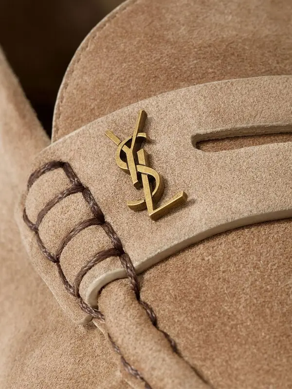 Saint Laurent Le Loafers Foldable In Suede