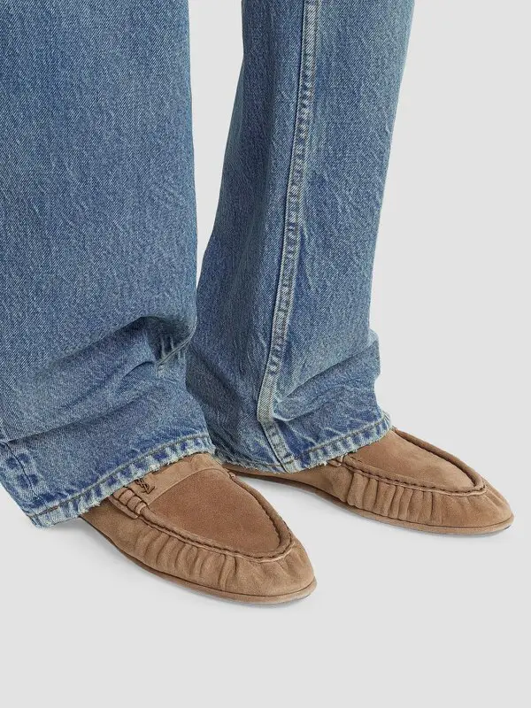 Saint Laurent Le Loafers Foldable In Suede