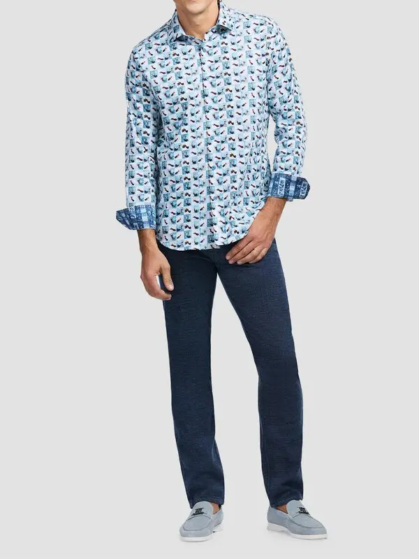 Robert Graham Toasted Checkered Long-sleeve Button-front Shirt